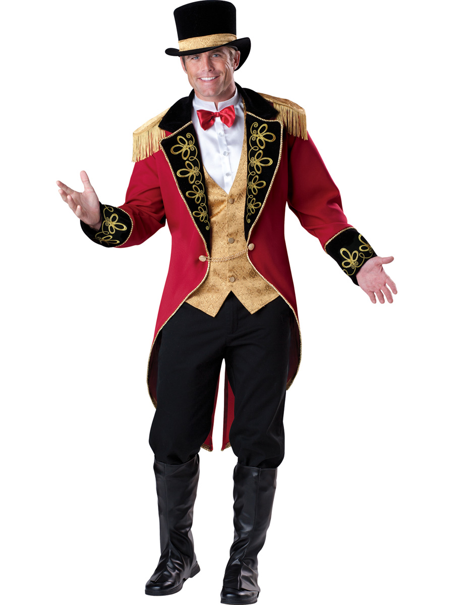 C906 Ringmaster Elite Mens Circus Lion Tamer Ring Master Halloween